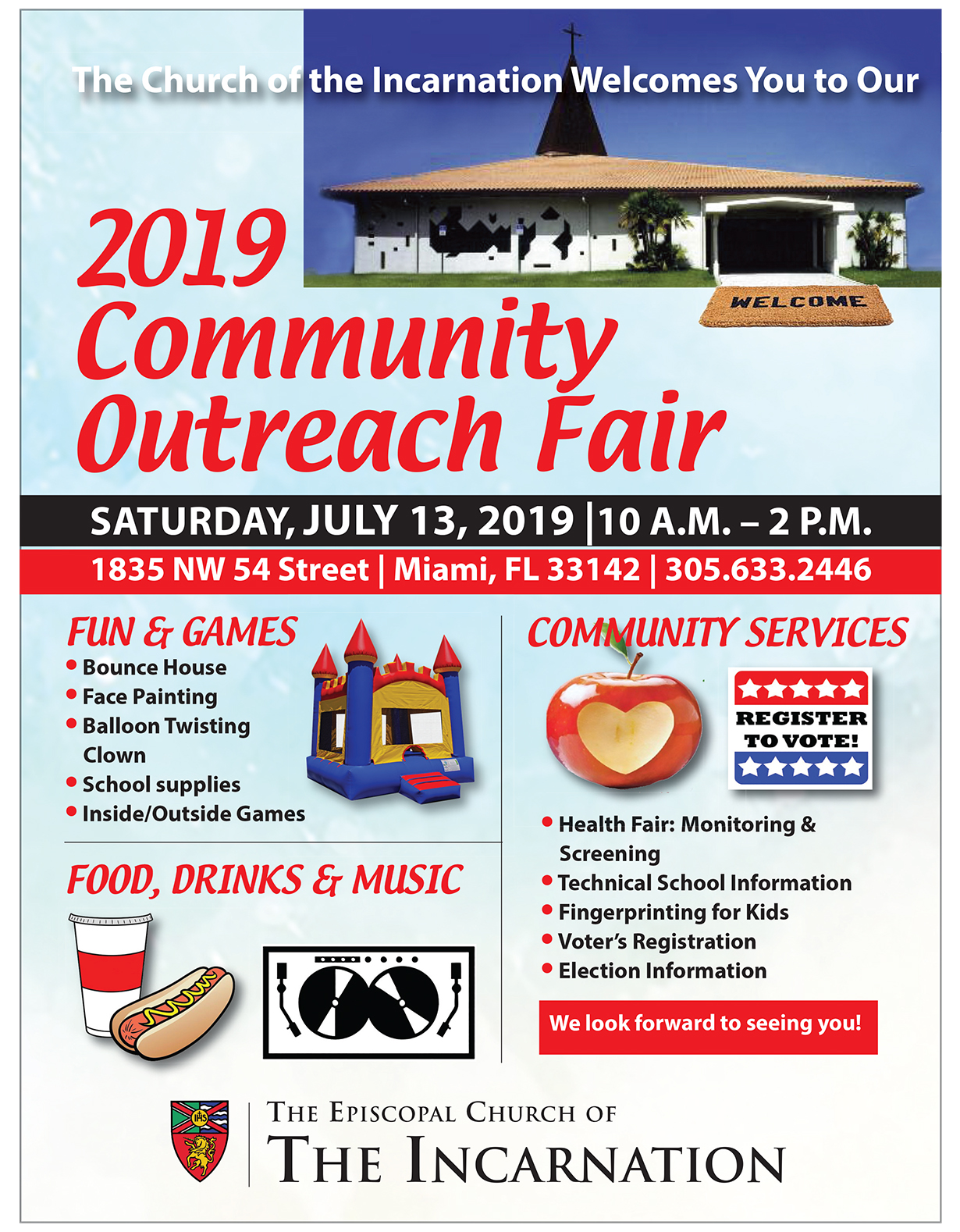 2019 Community Outreach Fair - The Episcopal Church of The Incarnation